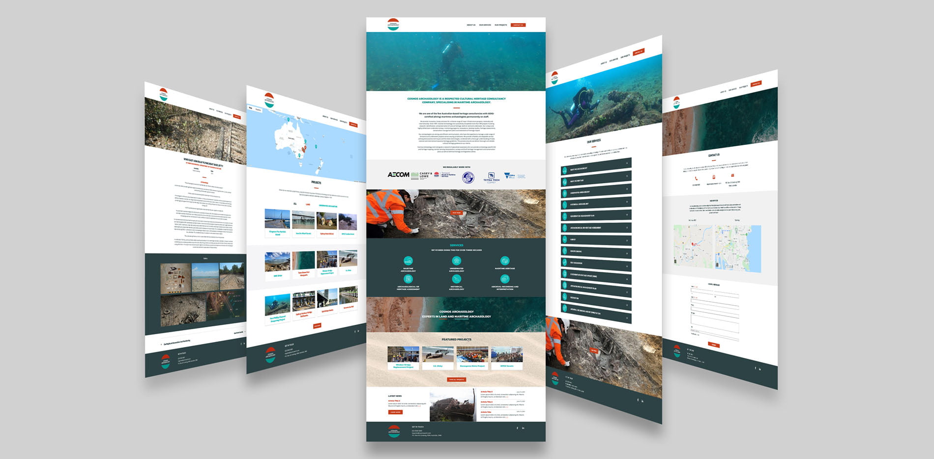 Cosmos Archaeology - Website Design - Fresco Creative