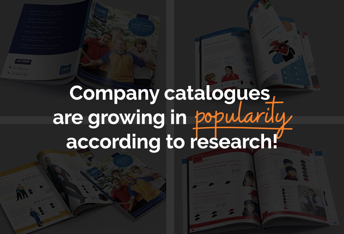 Company catalogues are growing in popularity according to research ...